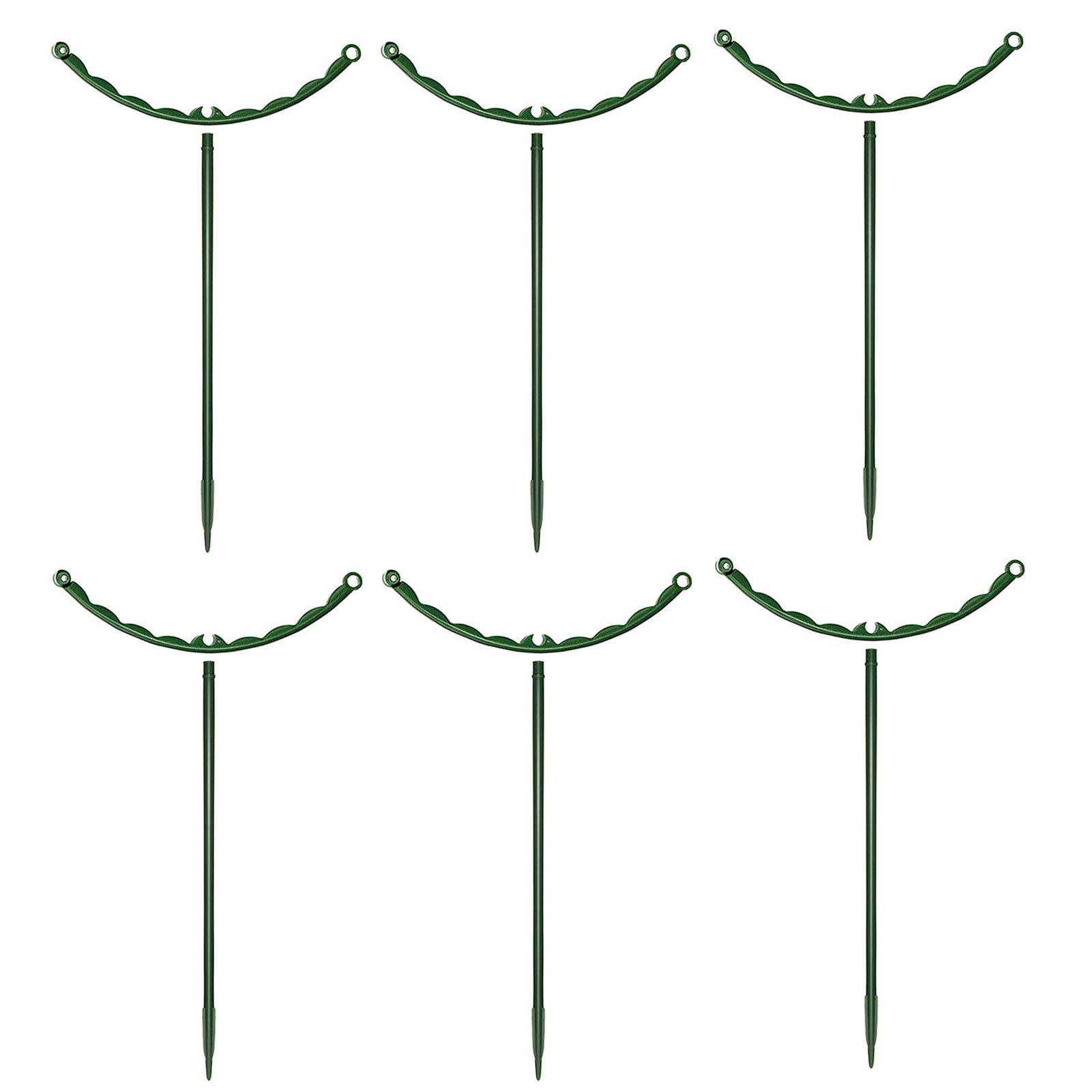 Hyasfey Plant Support Stakes Stackable Half Round Plant Stakes Easy ...