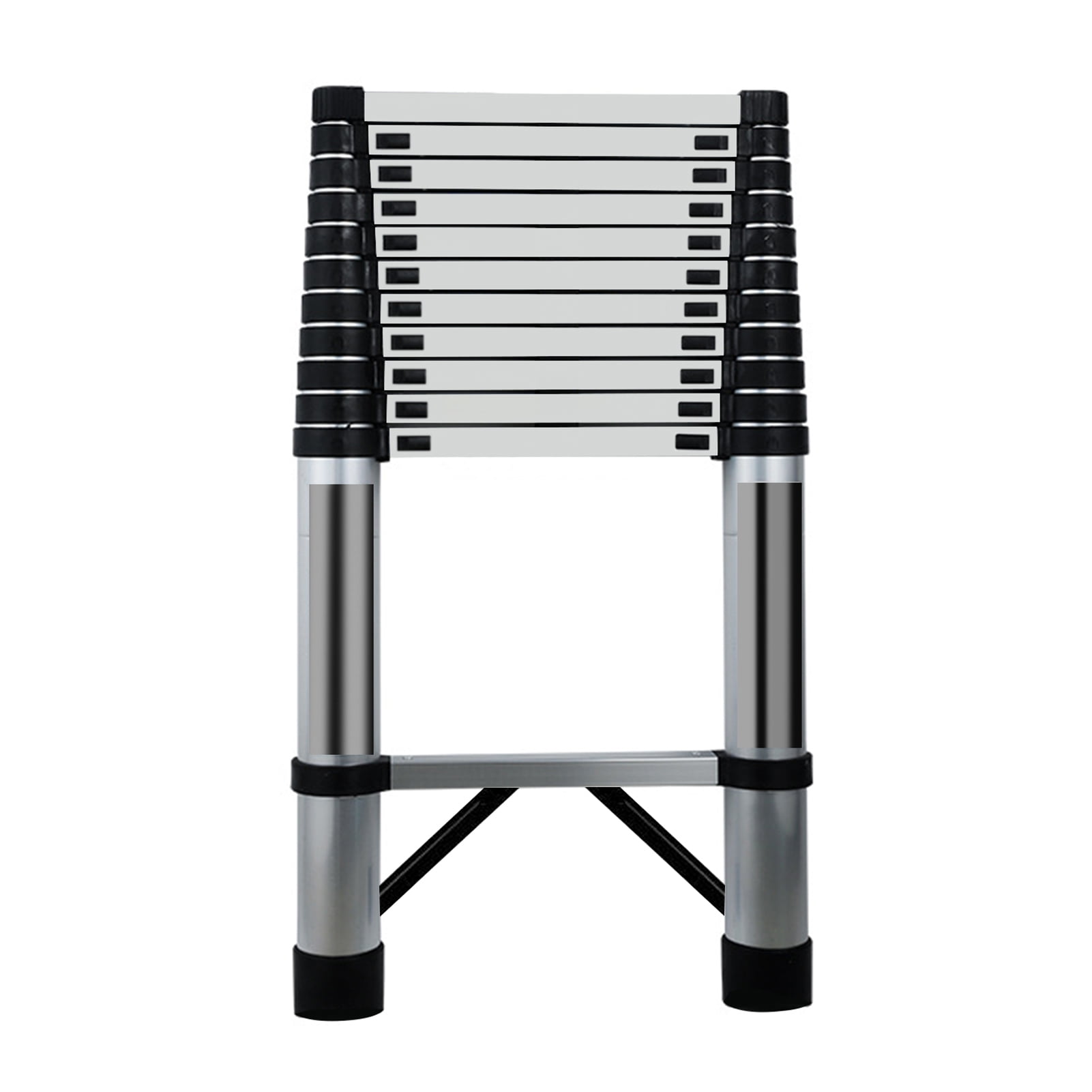 Hyasfey Telescoping Extension Ladder, Stainless Steel Folding Ladder ...