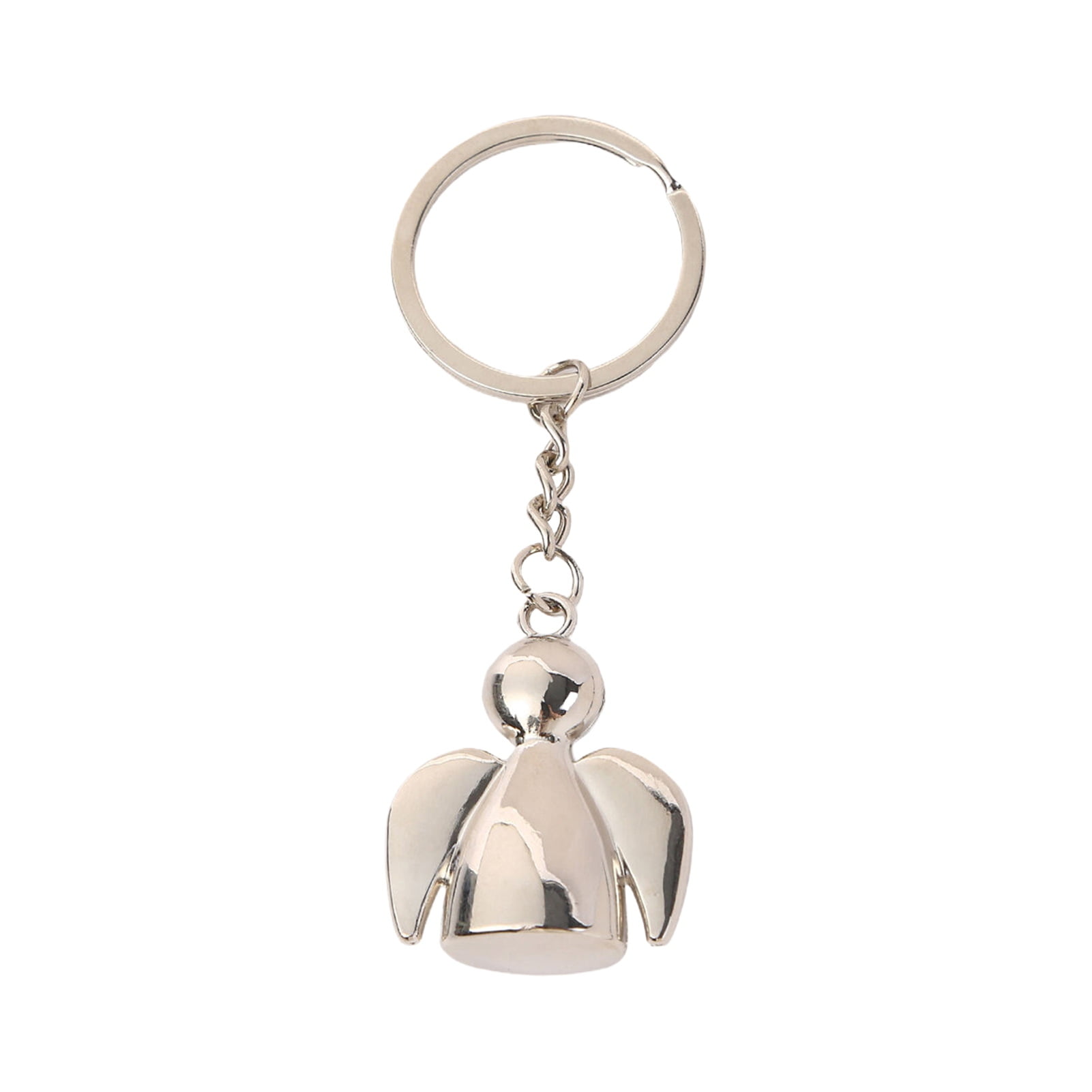 Hyasfey Winged Angel Keychain Heavy Duty Zinc Alloy Key Ring Holder DIY ...