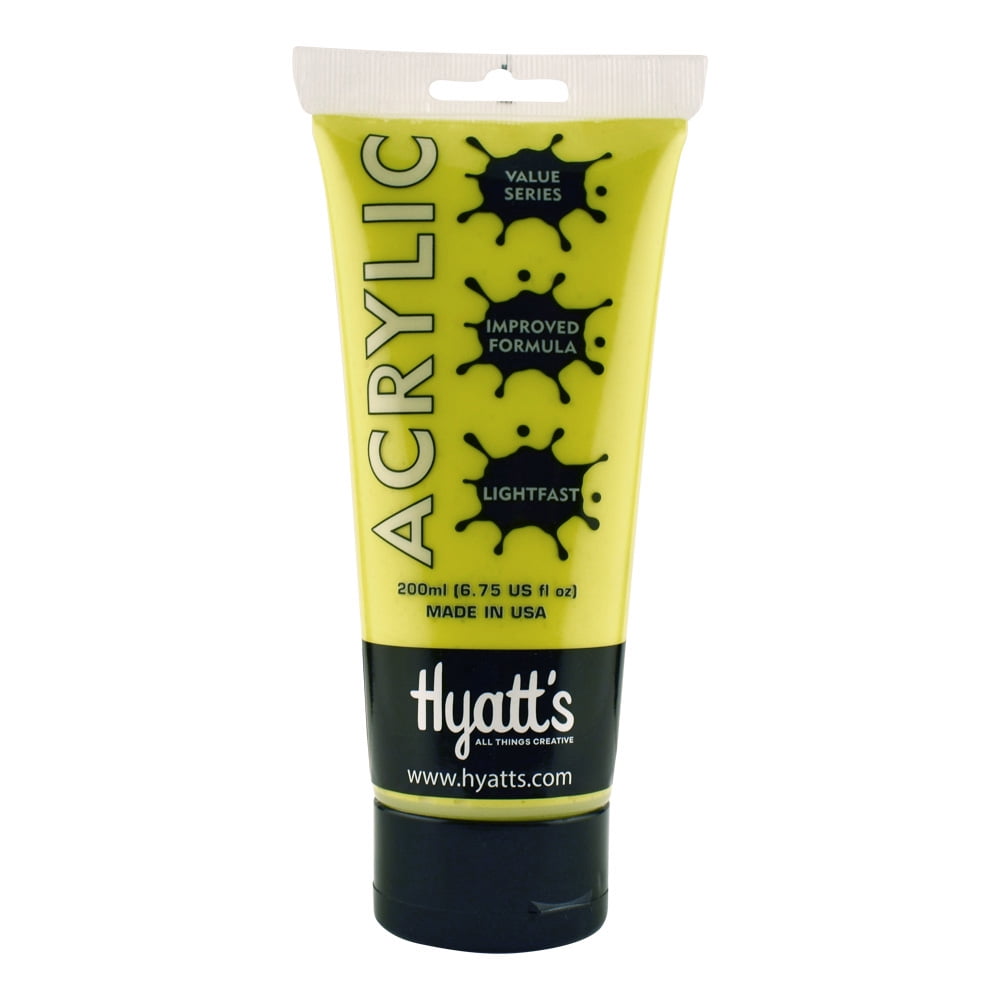 Hyatt's Acrylic 200Ml Neon Yellow - Walmart.com