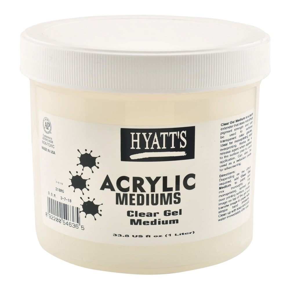 Hyatt's Acrylic Clear Gel Medium, 32 Ounce Bottle, 1 Each - Walmart.com