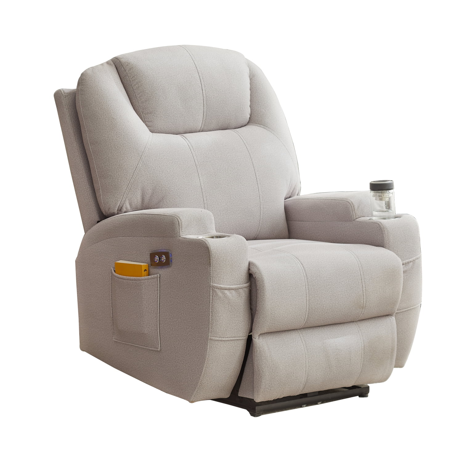 Hybition Modern Fabric Power Recliner Chair with Electric Adjustment ...
