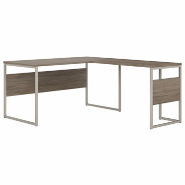 Free Shipping! Hybrid 60W x 24D Computer Table Desk in Platinum Gray ...