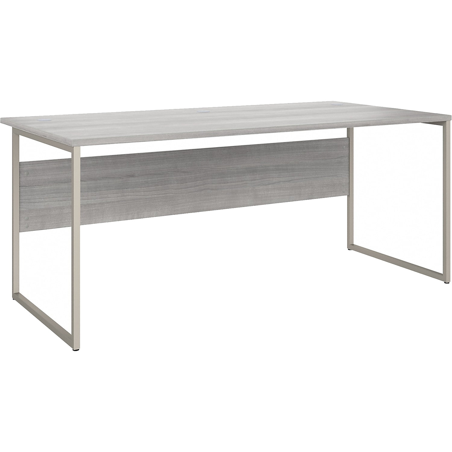 Hybrid 72W x 36D Computer Table Desk in Platinum Gray - Engineered Wood ...