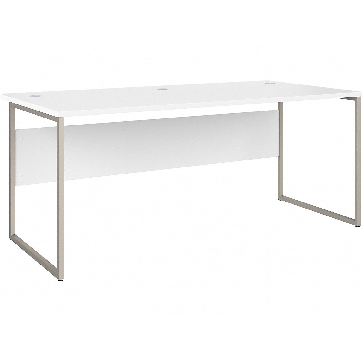 Hybrid 72W x 36D Computer Table Desk in White - Engineered Wood ...