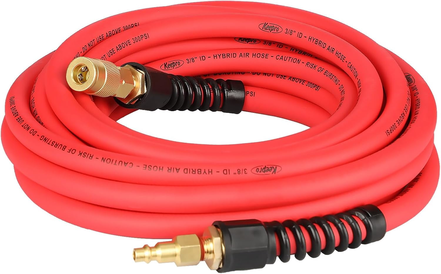 Hybrid Air Hose, Flexible 3/8 Inch ID x 25 Long Air Compressor Hose ...