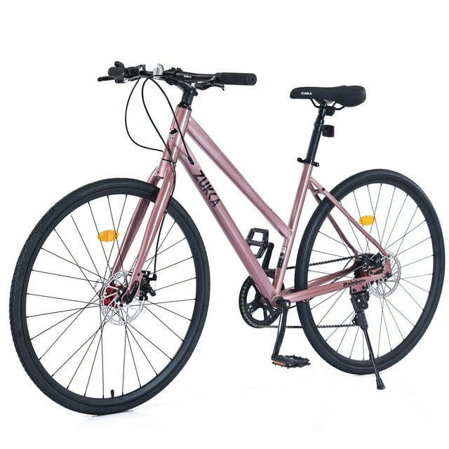 Hybrid Bike 700C for Men and Women, Shimano 7 Speed Road Bike for ...