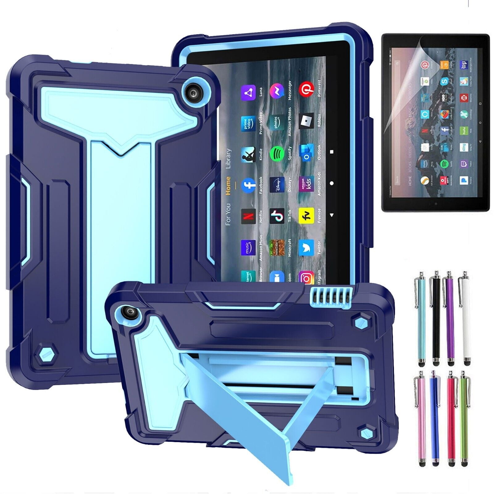 Epicgadget Hybrid Case for Fire 7 Inch Tablet, 12th Gen 2022, Kids ...
