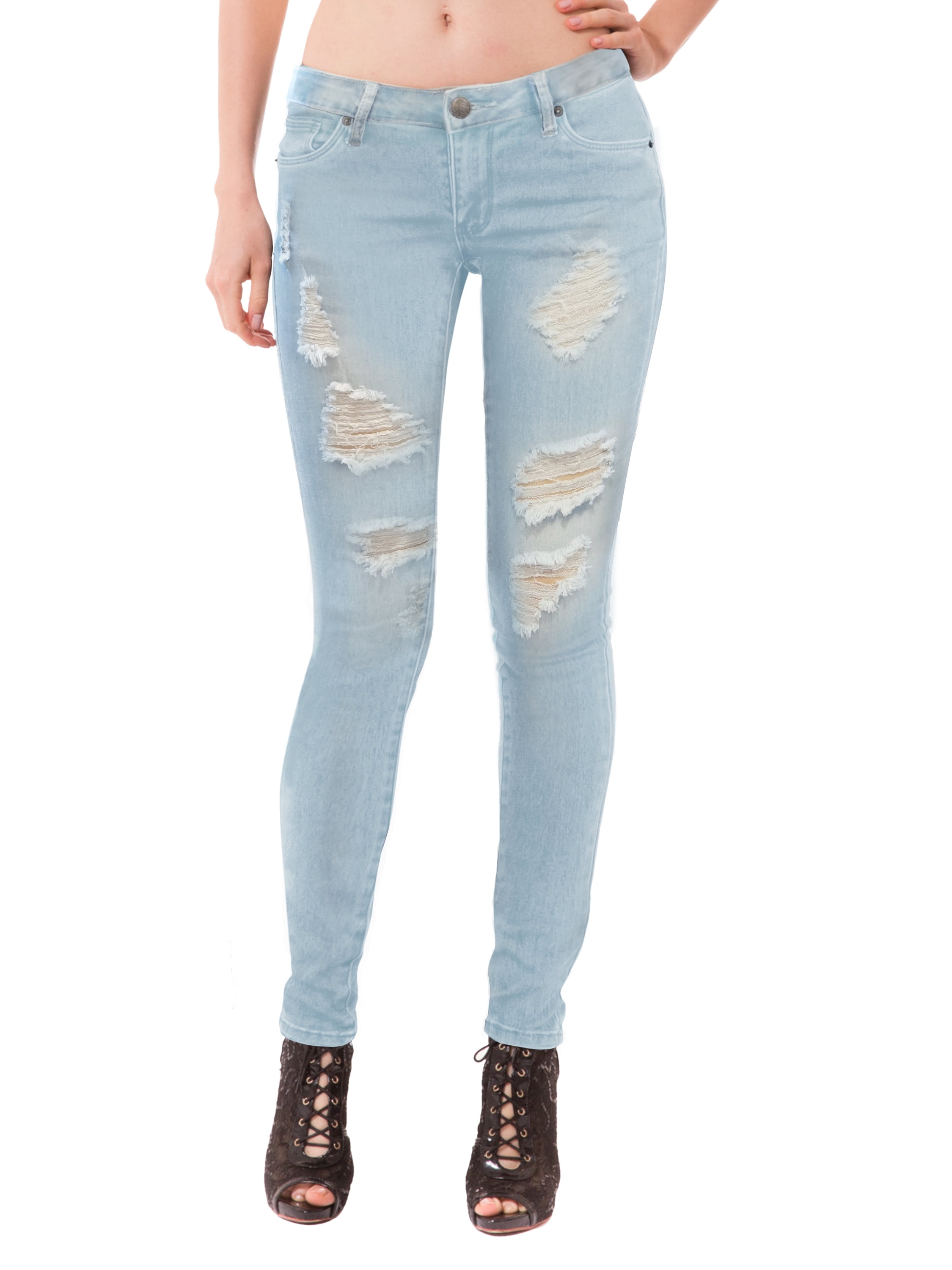 Hybrid & Co. Women's Butt Lift Super Comfy Stretch Denim Skinny Yoga ...