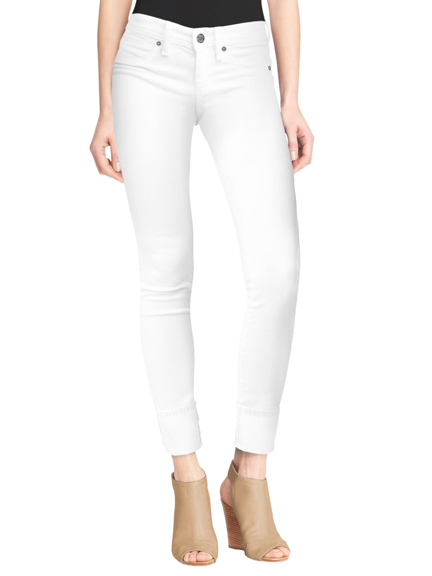 Hybrid & Company Women's Perfectly Shaping Stretchy Deep Cuff Denim ...