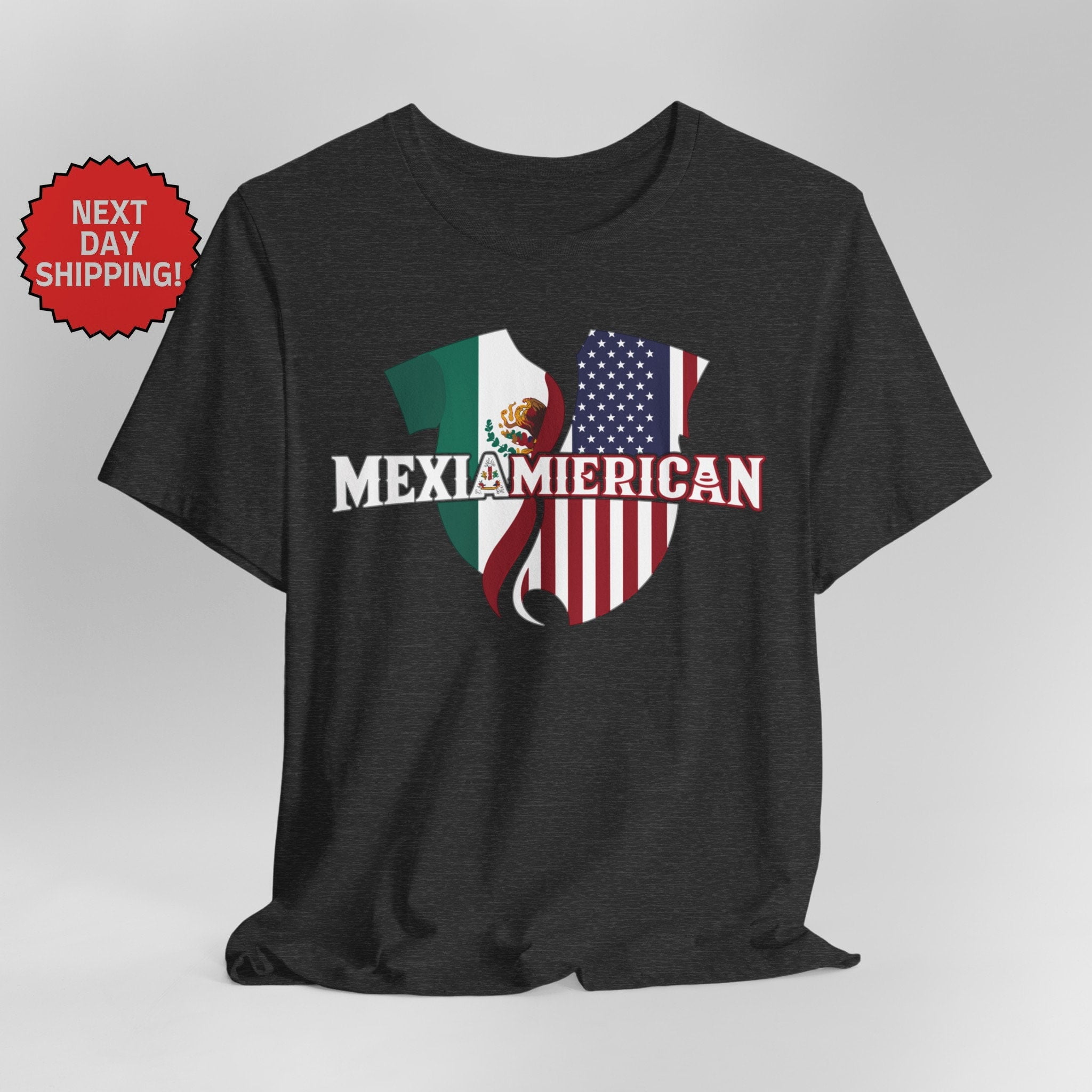 Hybrid Flag Mexiamerican Mexican American T-shirt – Traditional ...
