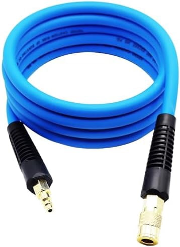 Hybrid Lead-in Air Hose 3/8-Inch by 10-Feet 300 PSI Heavy Duty ...