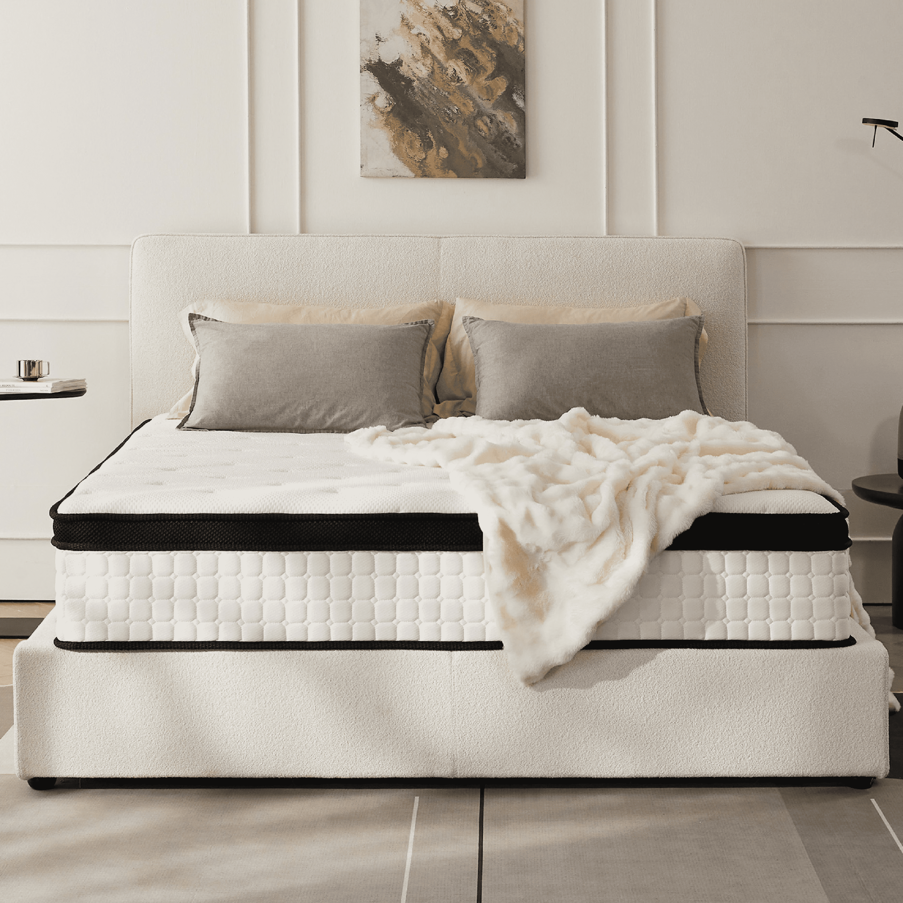 ZLNDR Hybrid Mattress 12 inch Queen Size Mattresses, Medium Firm ...
