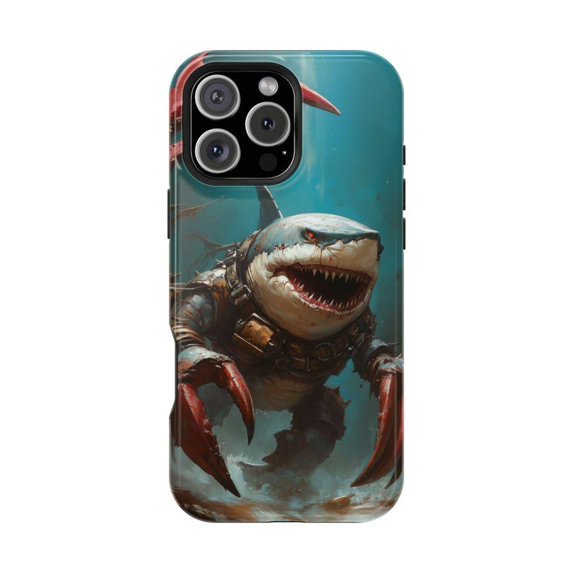 Hybrid Shark Crab Sea Creature Fantasy Artwork Case with iPhone 17 to ...