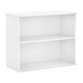 Bush Business Furniture Hybrid Small 2 Shelf Bookcase, White ...