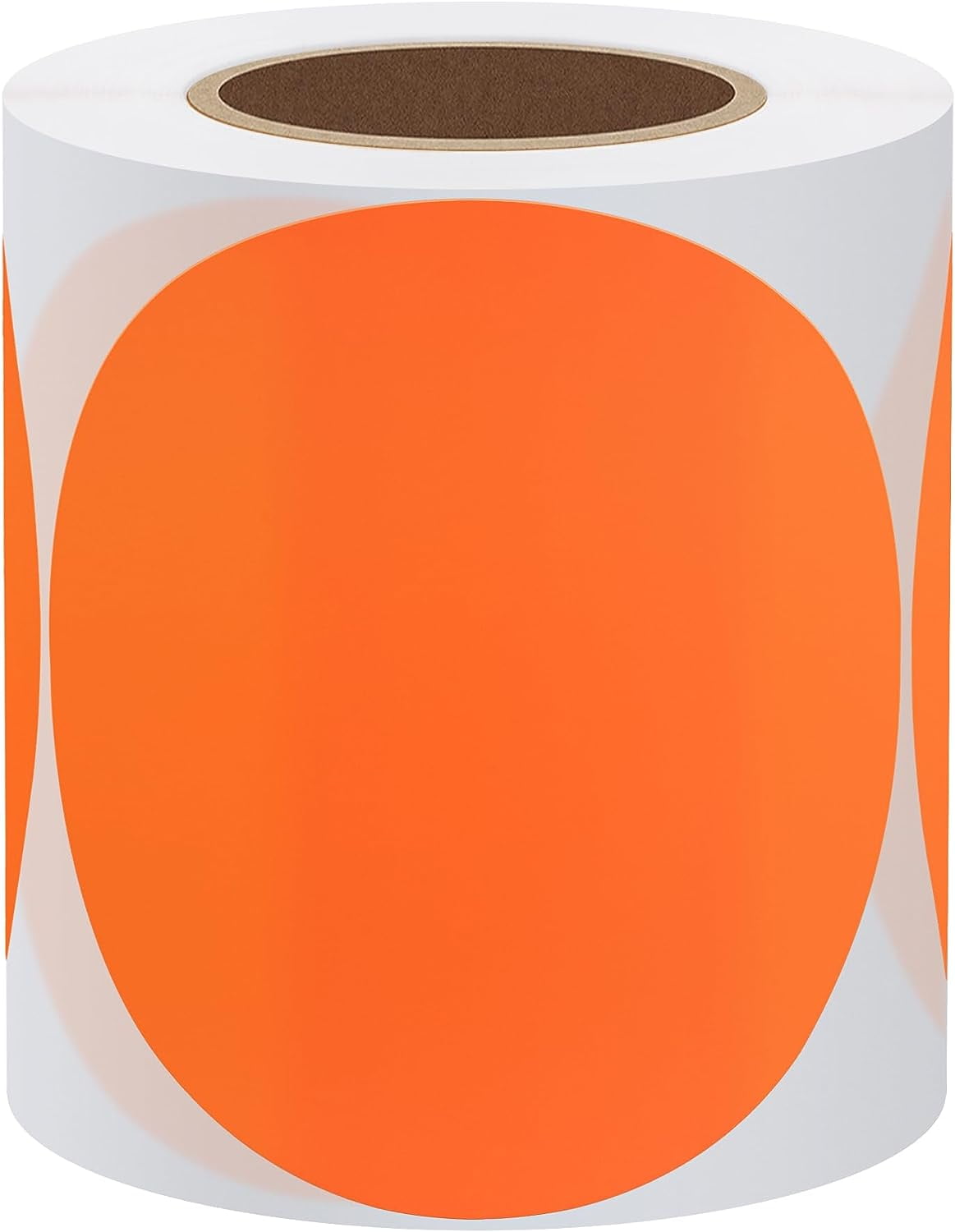 Hybsk Fluorescent Orange Labels 3 inch Round Color Coding Dots Stickers ...