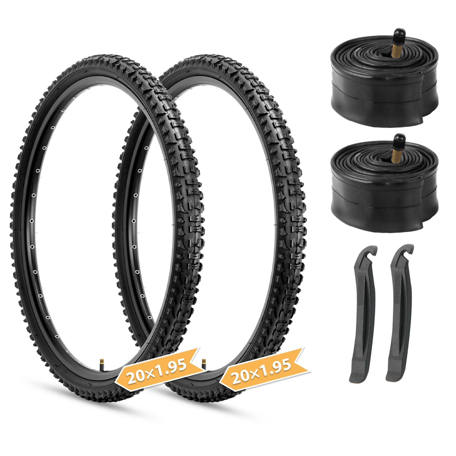 Hycline Mountain Bike Tires Set: 2-Pack 20/24/26x1.95 Inch Folding ...