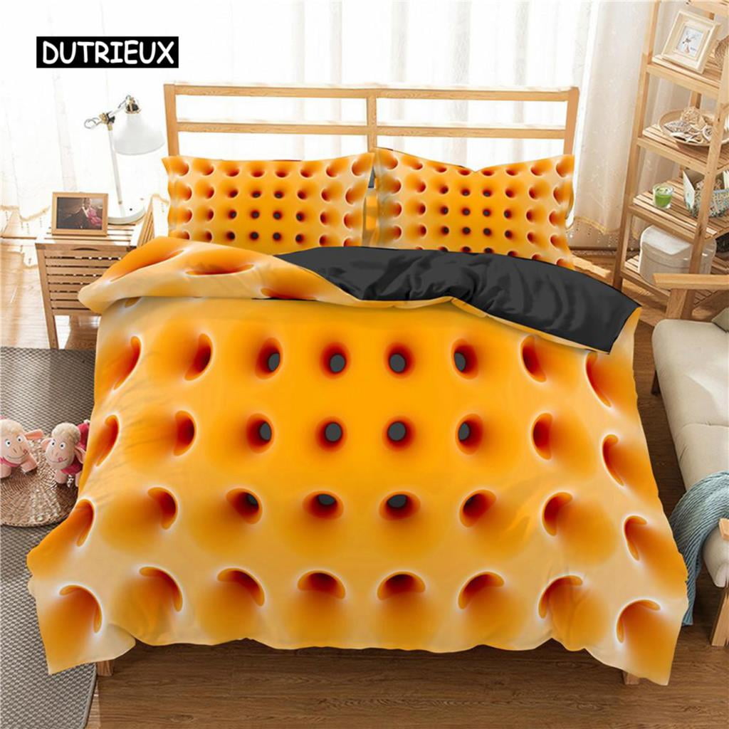 Hycomb Duvet Cover Set Pink Geometry 3D Printed Bedding Set Polyester ...