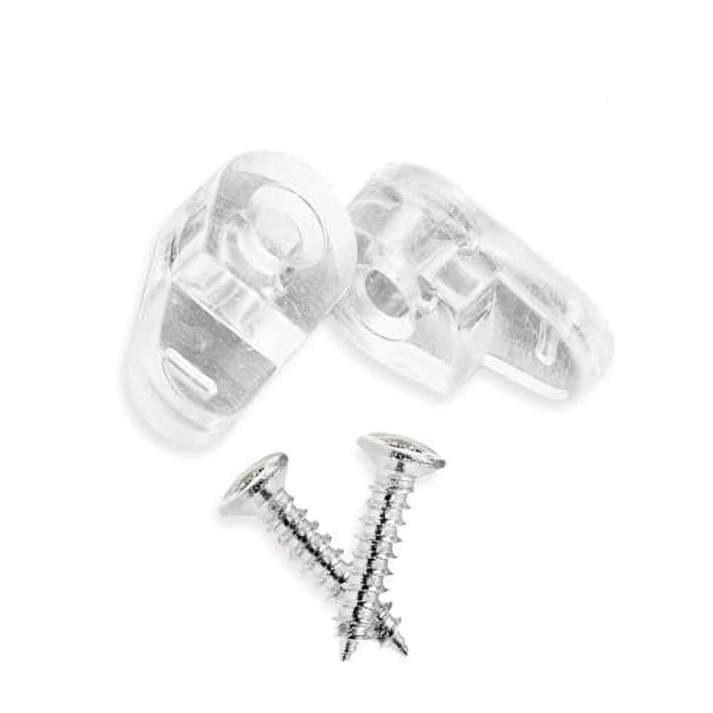 Hydanle 20 Pack Glass Retainer Clips Kit, Plastic, Clear, with Screws ...