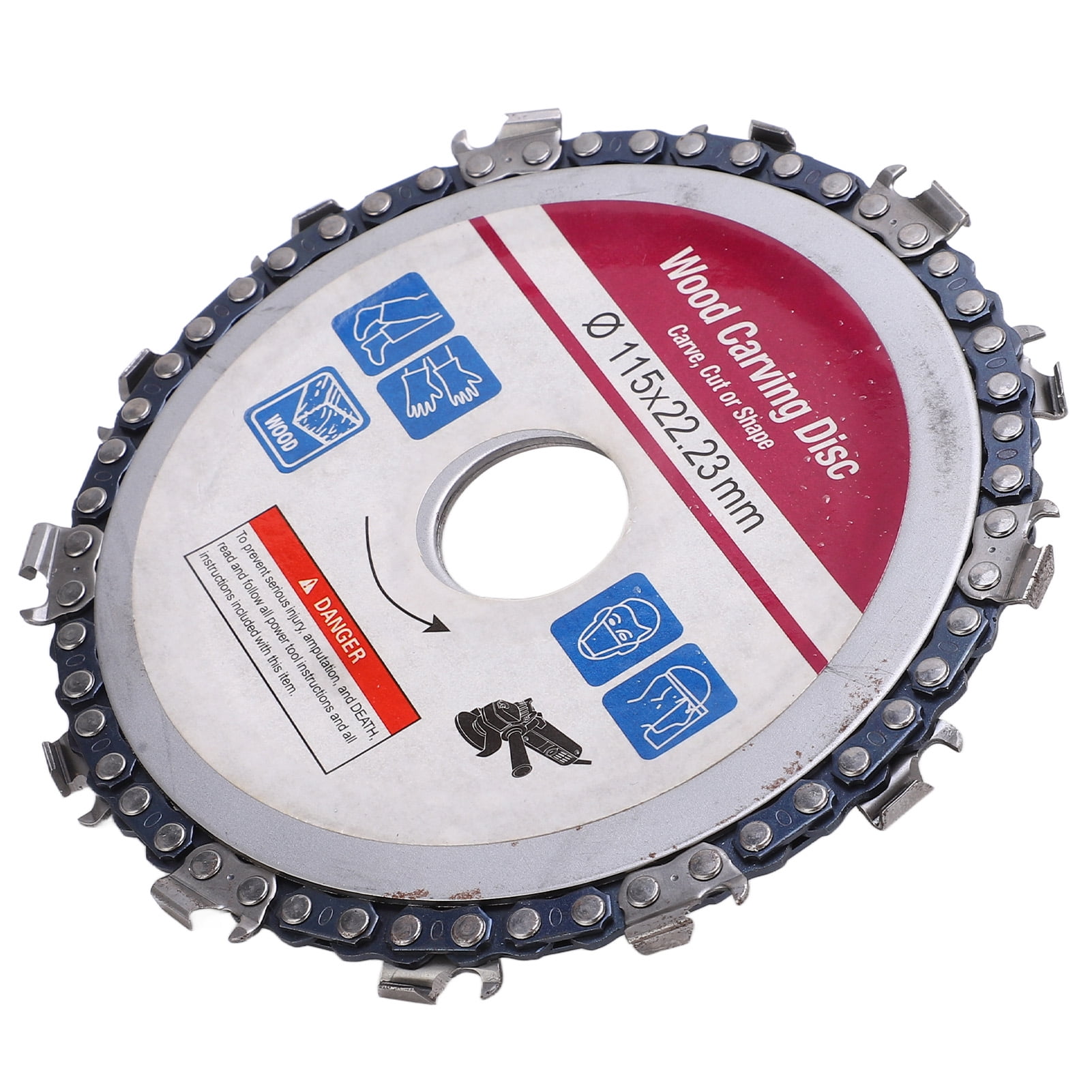 Hydanny 13 Tooth 4.5 Inch Angle Grinder Chain Disc for Wood Carving ...