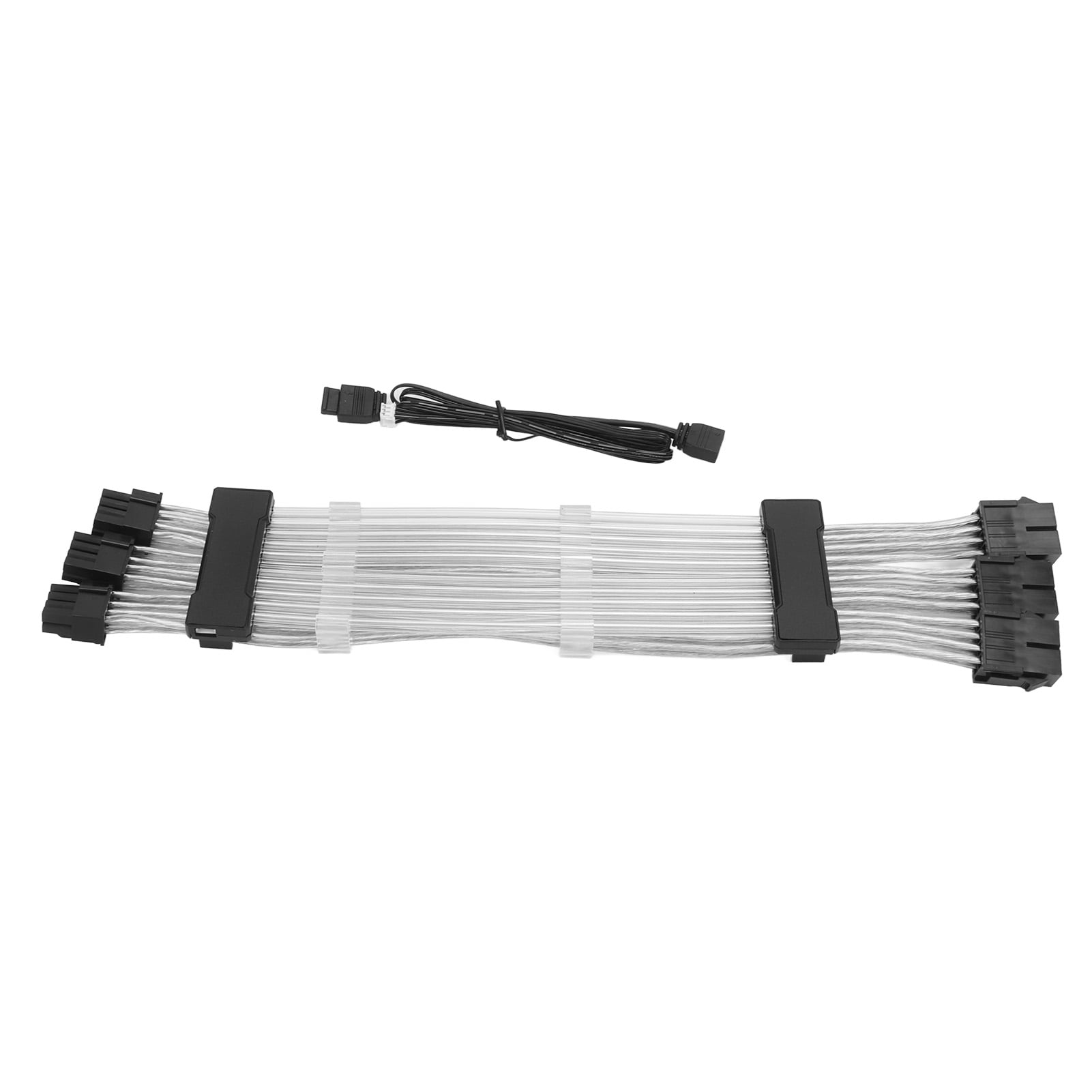 24PIN 5V ARGB Extension Sleeved Cable with 18AWG Wire Core for Desktop Graphics Card — Plug and ...