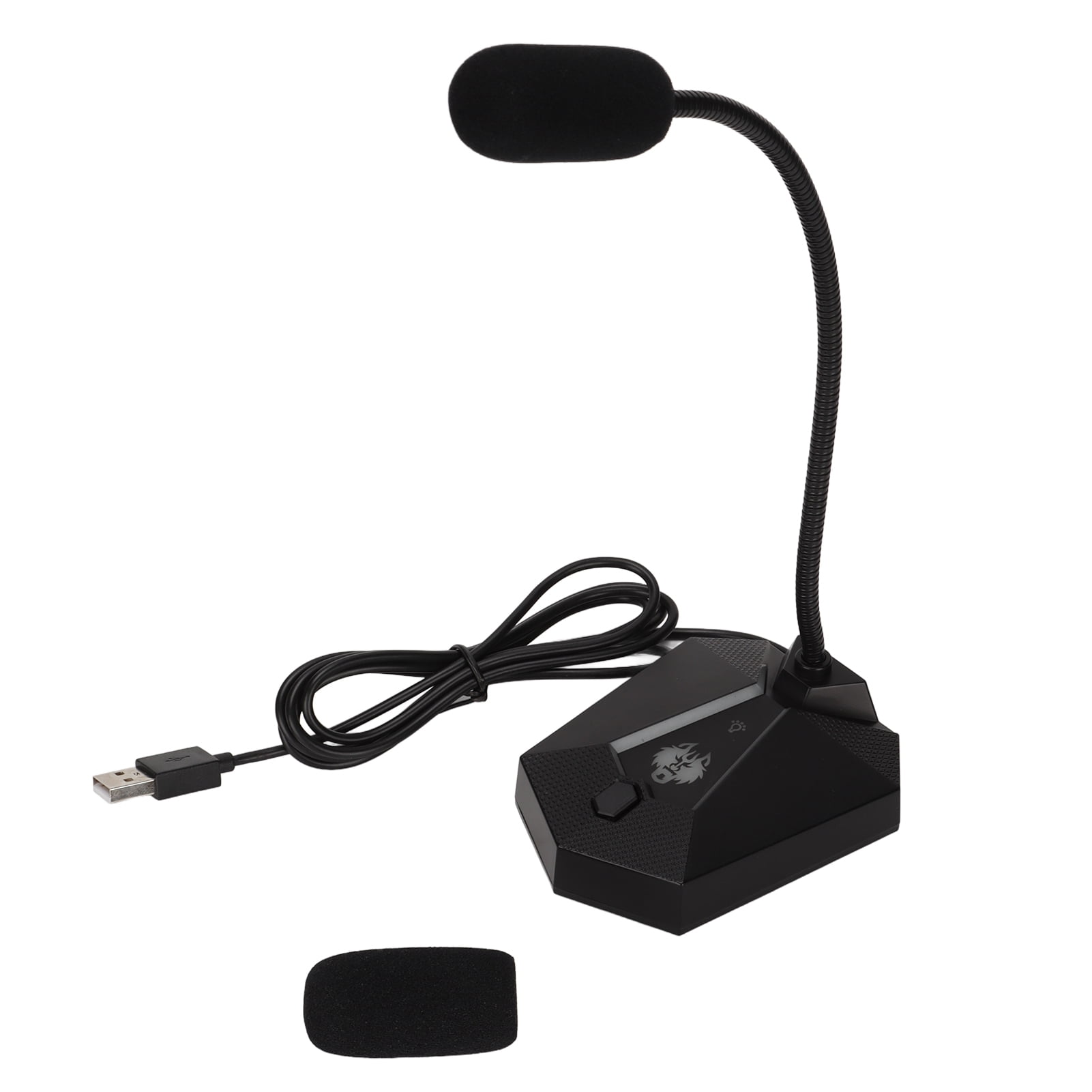 Hydanny Computer Microphone USB Noise Reduction Adjustable Gooseneck ...