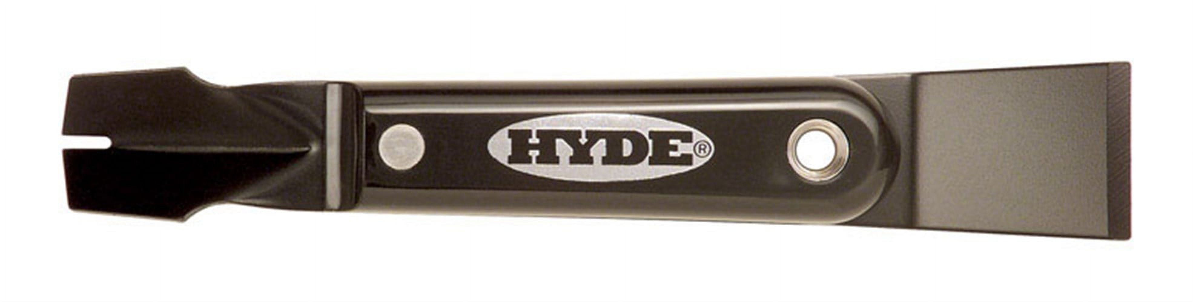 HYDE Black & Silver 02950 Glazing Tool, Slotted V-Shape Blade, HCS ...