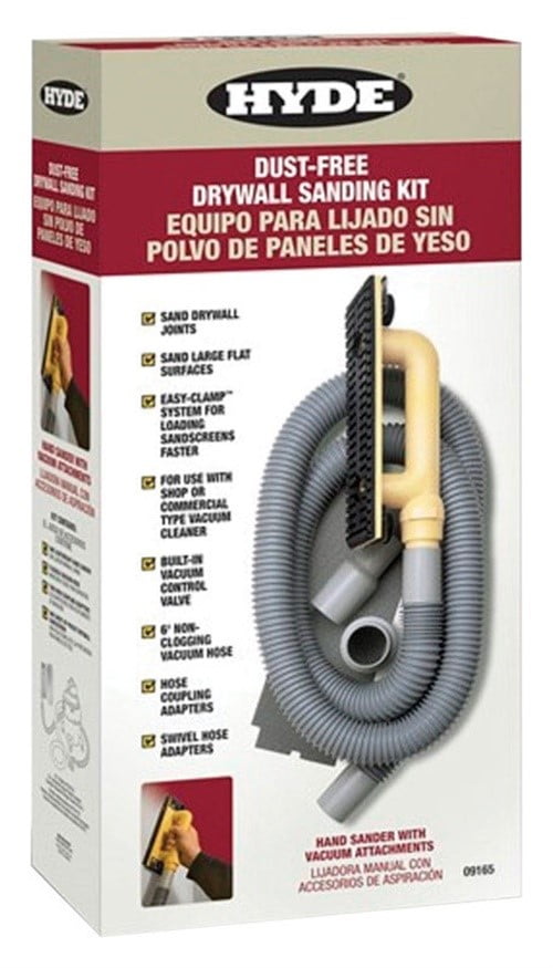 Hyde 09165 Vacuum Hand Sanding Kit, 9 X 3-1/4, Medium Grit, Plastic ...