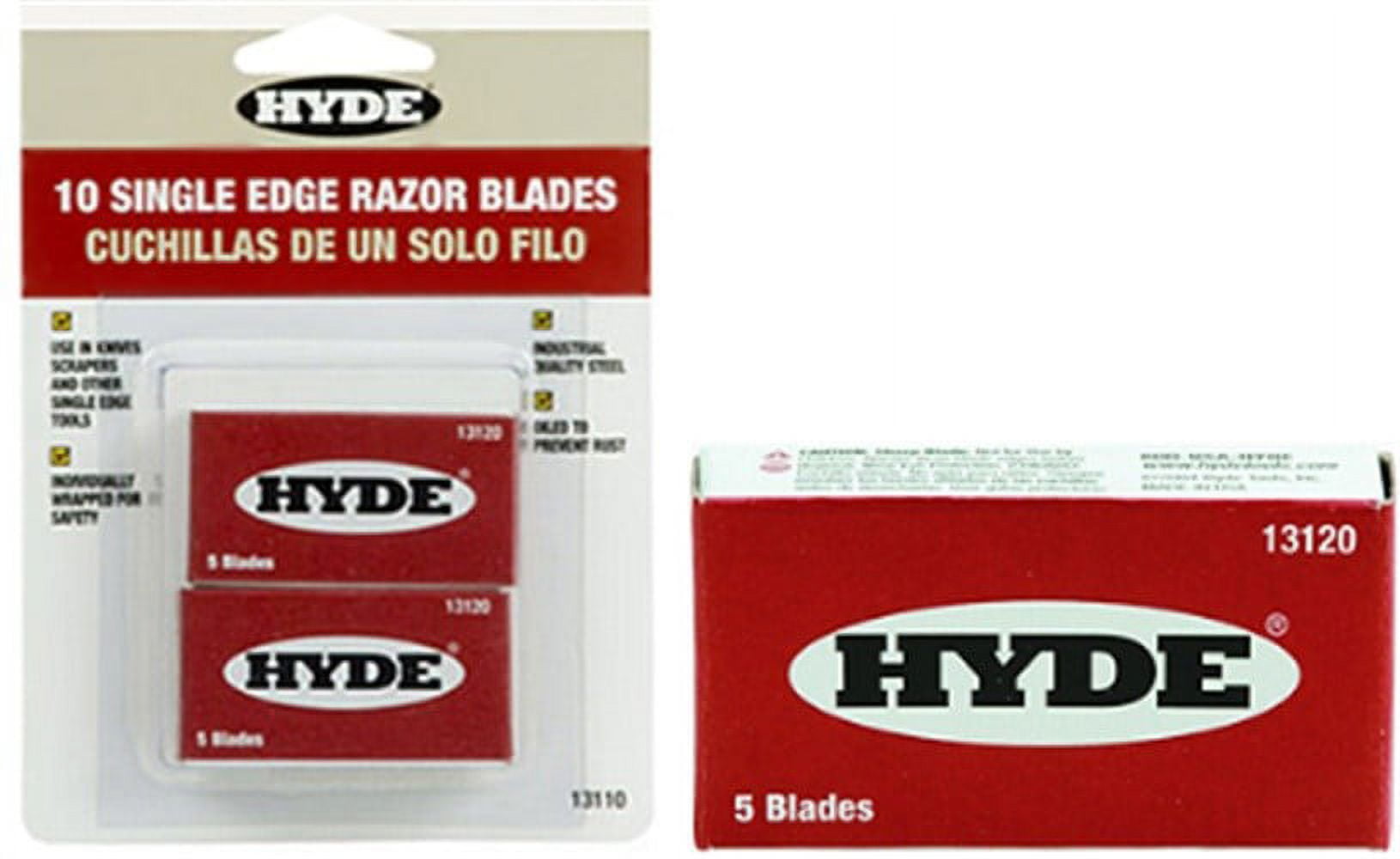Hyde 13140 5Pk Single Edge Razor Blade Merchandiser 20Pk - Walmart.com