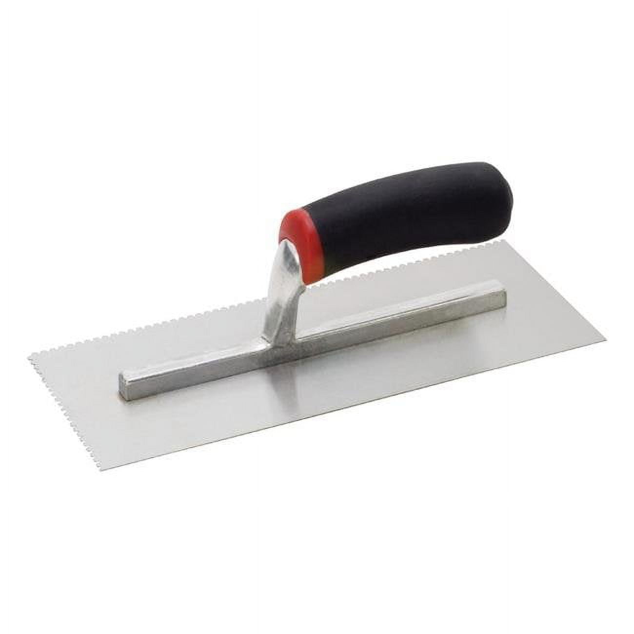 Hyde 2803237 MaxxGrip 4.5 x 11 in. Carbon Steel Notched Trowel - Case ...