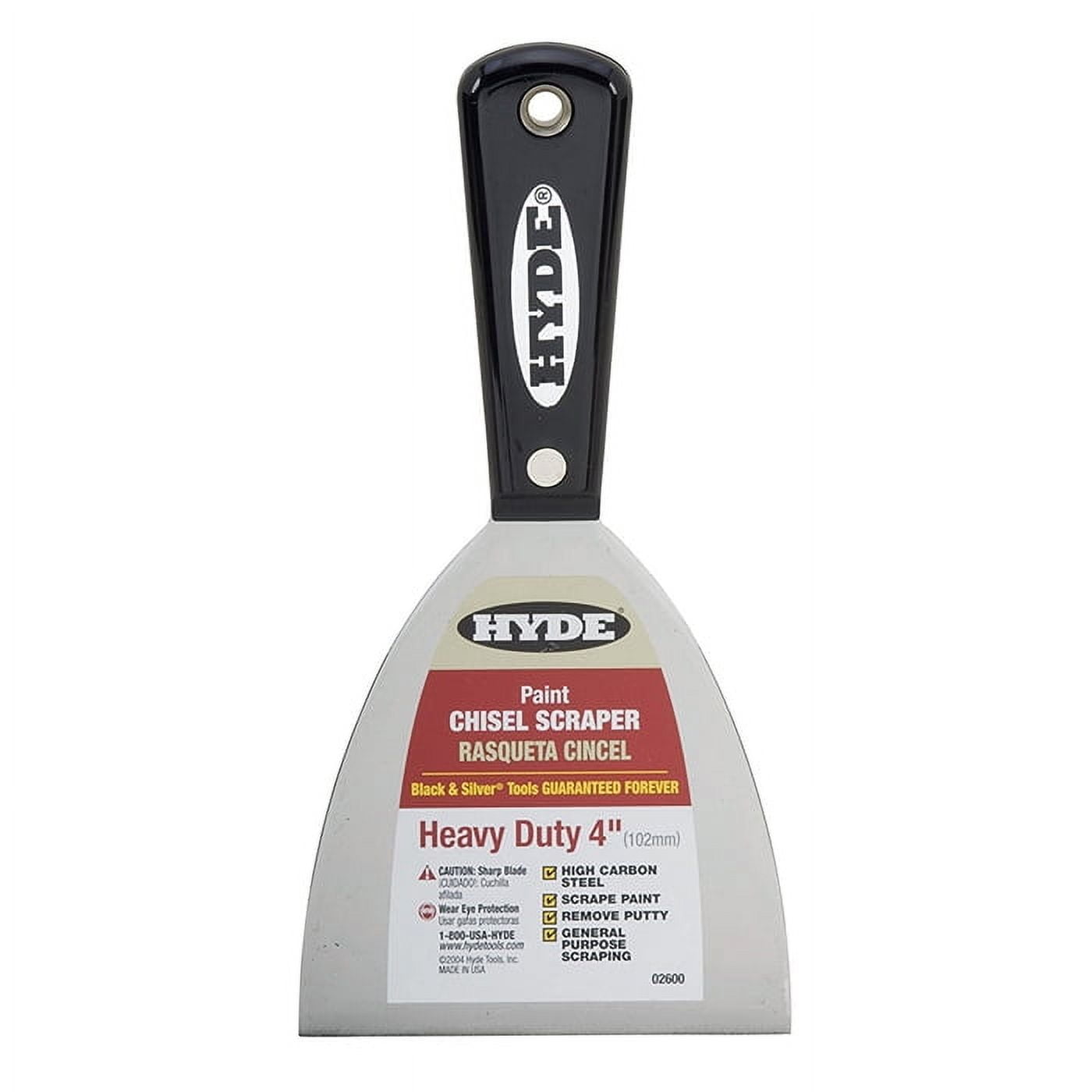 Hyde Scraper,Straight,Carbon Steel,4"W 02600 - Walmart.com