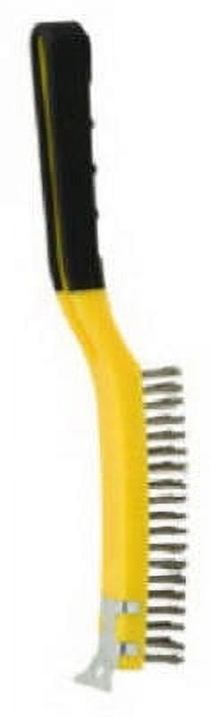 Hyde Wire Scrub Brush With Scraper - Stainless Steel Bristles - 1 Inch ...