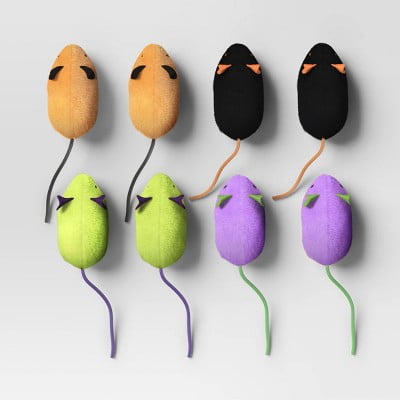 Hyde & EEK! Boutique Halloween Mice Cat Plush Toy Set 8pc - Walmart.com