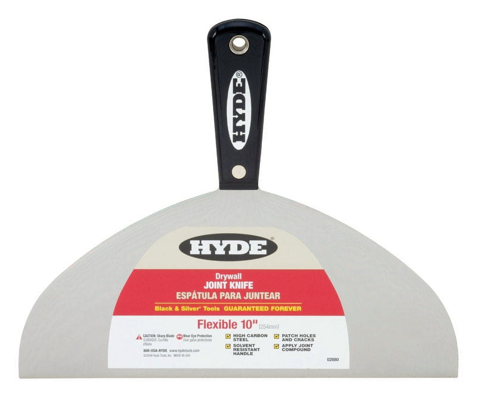 10" Hyde 02880 Black & Silver Carbon Steel Flexible Joint Knife ...