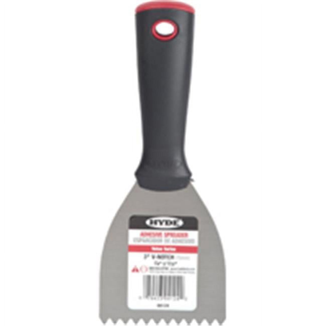 Hyde Mfg 4124 3 in. Value Series V-Notch Adhesive Spreader - Walmart.com