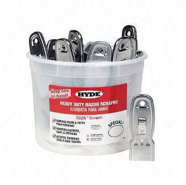 Hyde Mfg 49501 Bucket Of Glass Scrapers Bucket Pack of 50 - Walmart.com