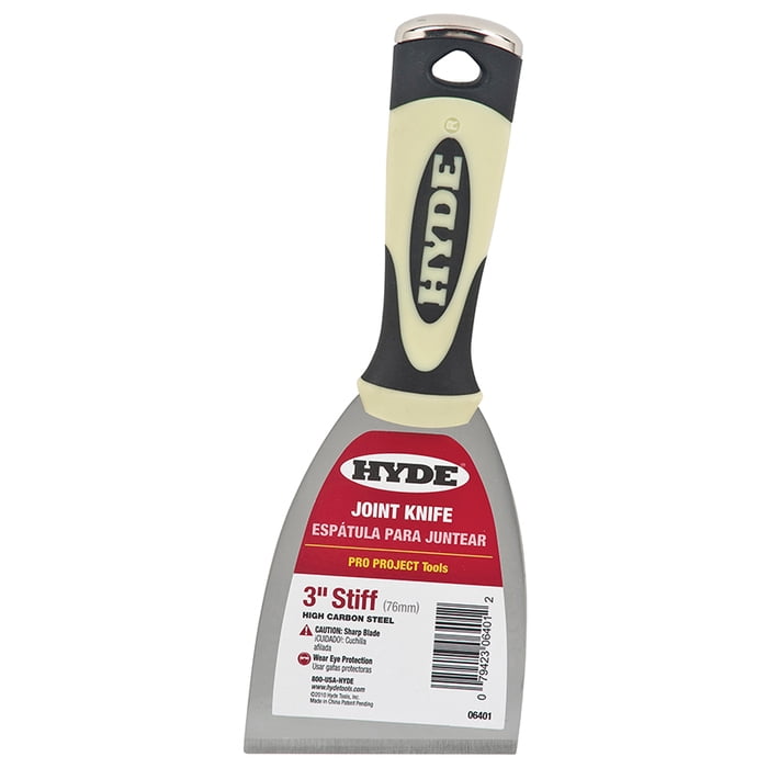 3" Hyde Tools 06401 Pro-Project Stiff Chisel Scraper w/ Hammer Head End ...