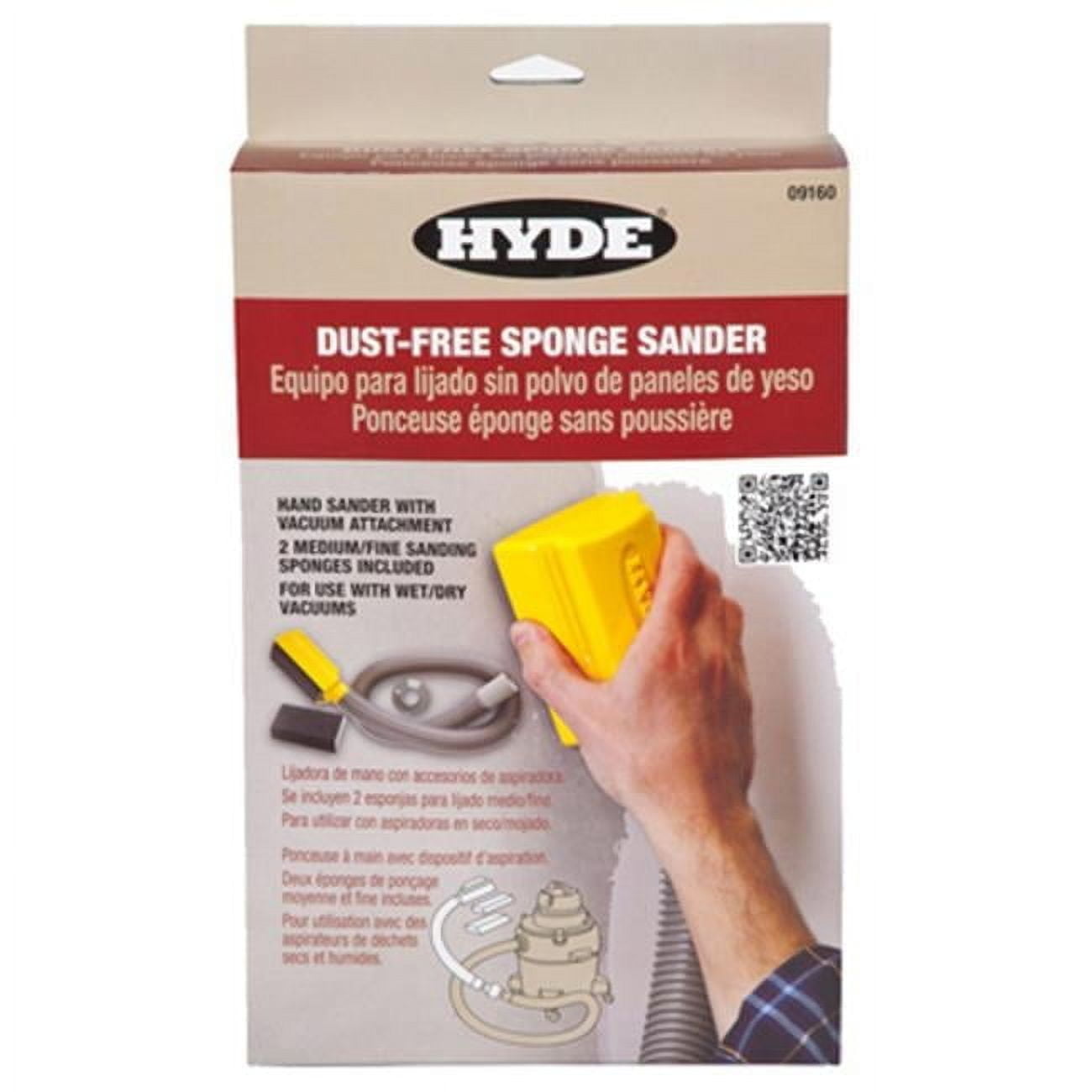 Hyde Tools 09160 Dust Free Sponge Sander - Walmart.com