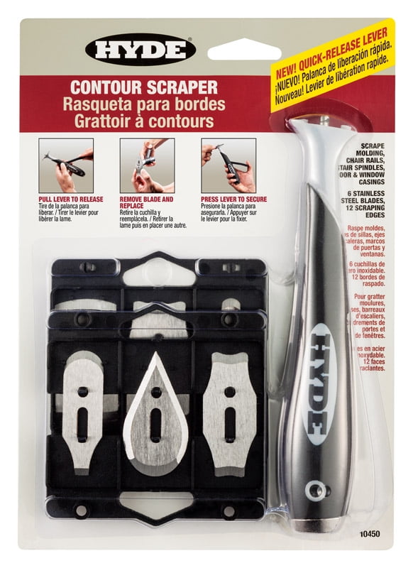 Hyde 1 in. W Stainless Steel Contour Scraper Kit - Walmart.com