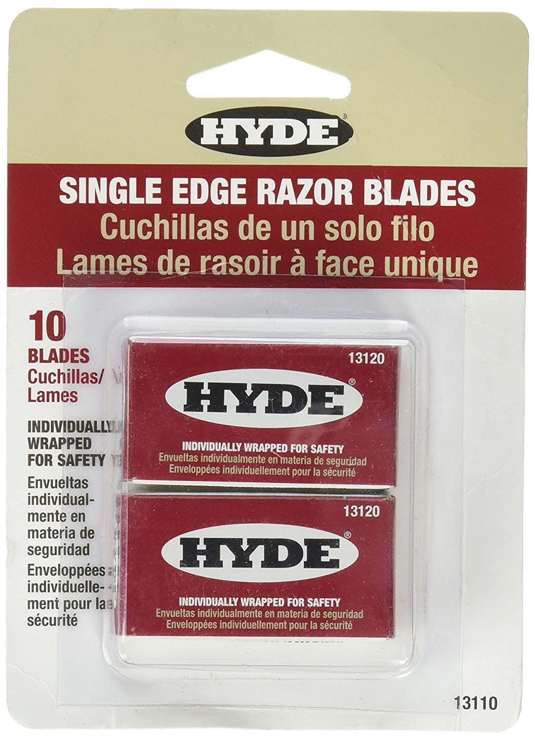 Hyde Tools 13110 10PK SGL Edge Blades - Walmart.com