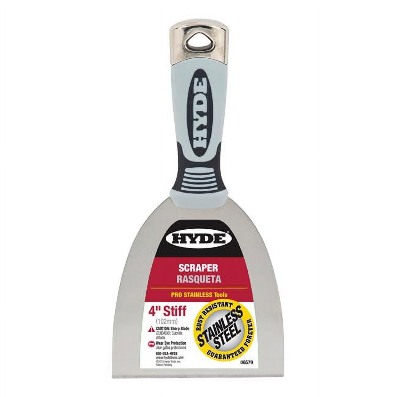 Hyde 4 in. W Stainless Steel Stiff Scraper - Walmart.com