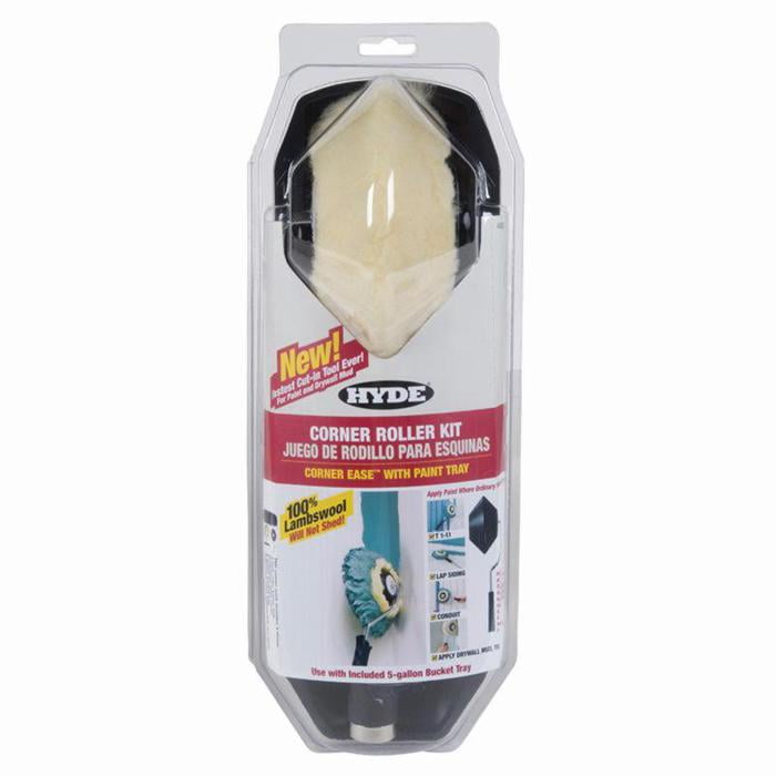 HYDE Lambswool Corner Roller Kit, 3-Piece Paint Tool for Drywall and ...
