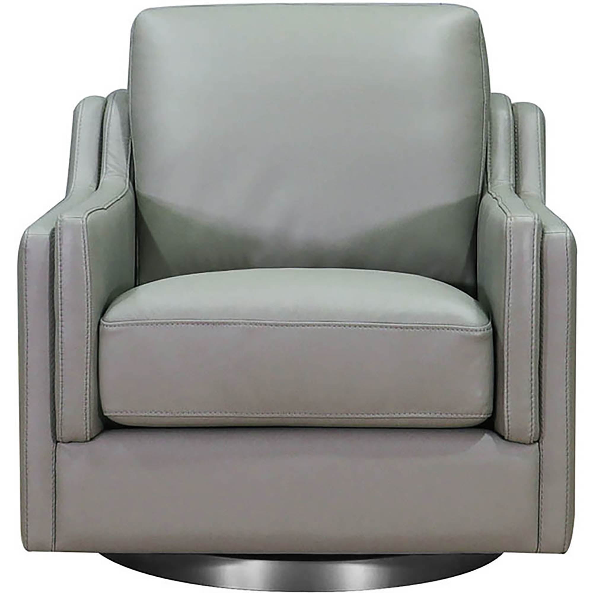 Hydeline Bella Swivel Top Grain Leather Chair - Walmart.com