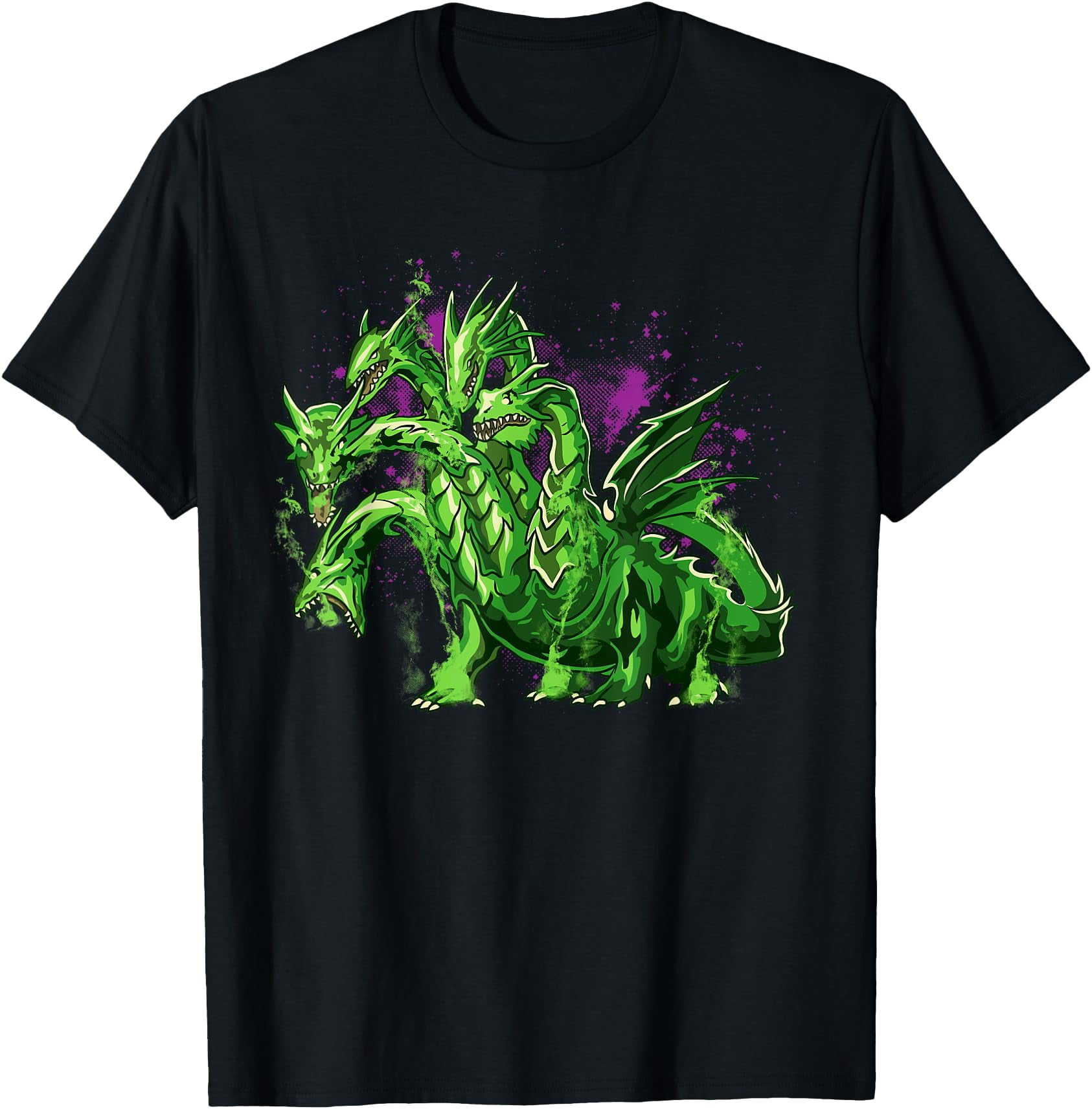 Hydra Dragon Ancient Greek Mythology Five Headed Dragon T-Shirt ...