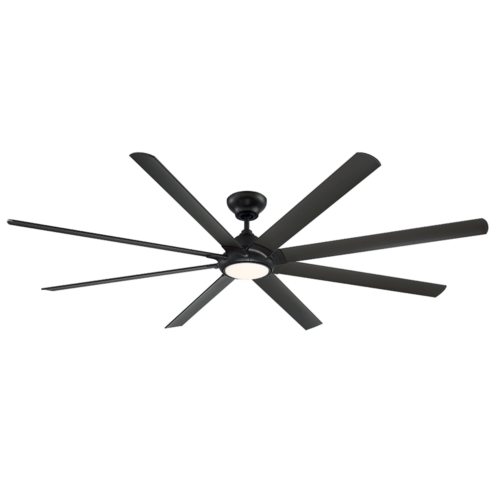 Hydra Indoor and Outdoor 8-Blade Smart Ceiling Fan 96in Bronze with ...