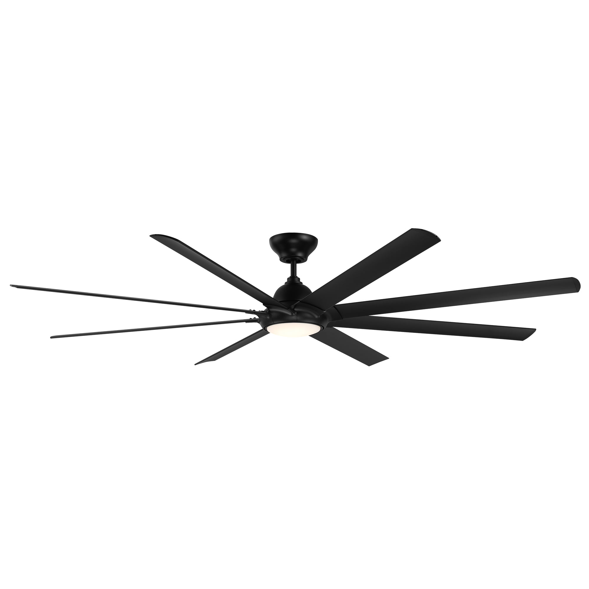 Hydra Indoor and Outdoor 8-Blade Smart Ceiling Fan 96in Matte Black ...