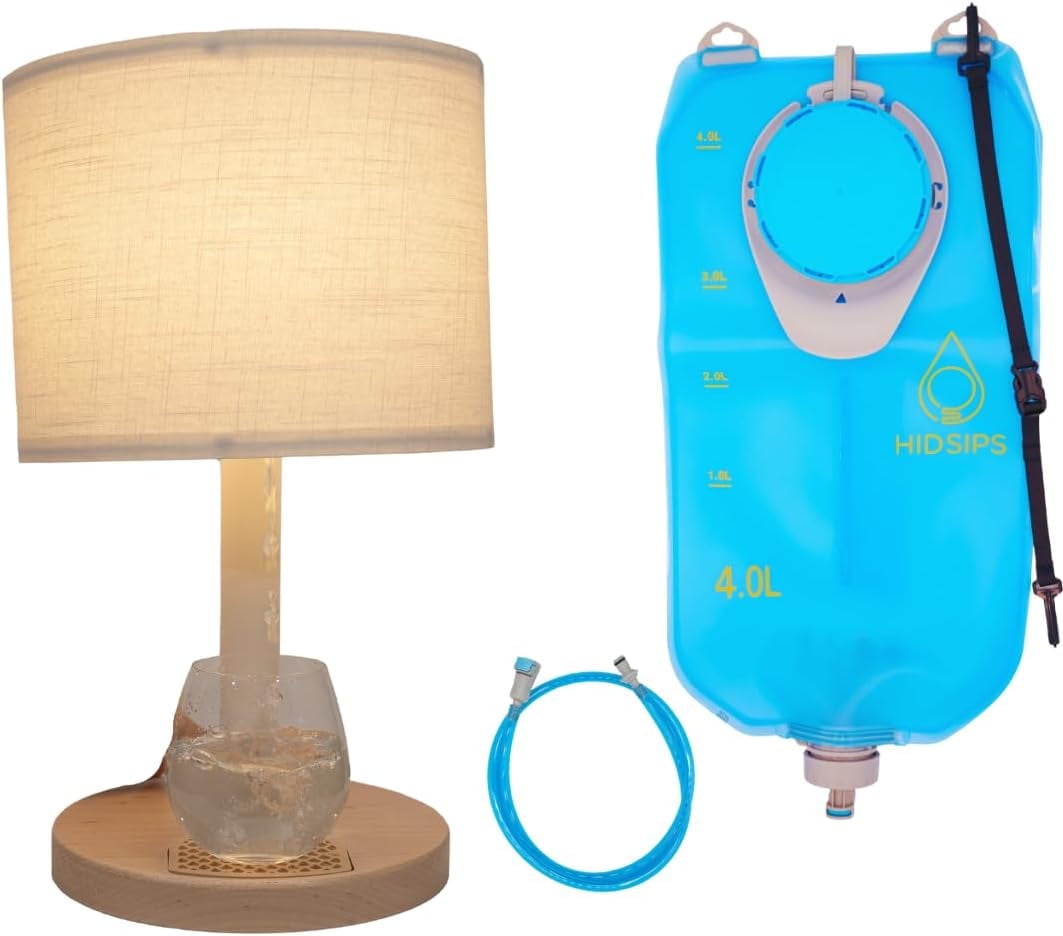 HydraLamp w/ Water Reservoir, Bedside Desktop Water Dispenser Lamp ...