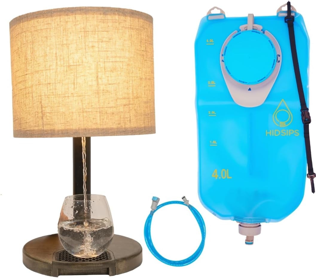 HydraLamp w/Water Reservoir, Bedside Desktop Water Dispenser Lamp ...