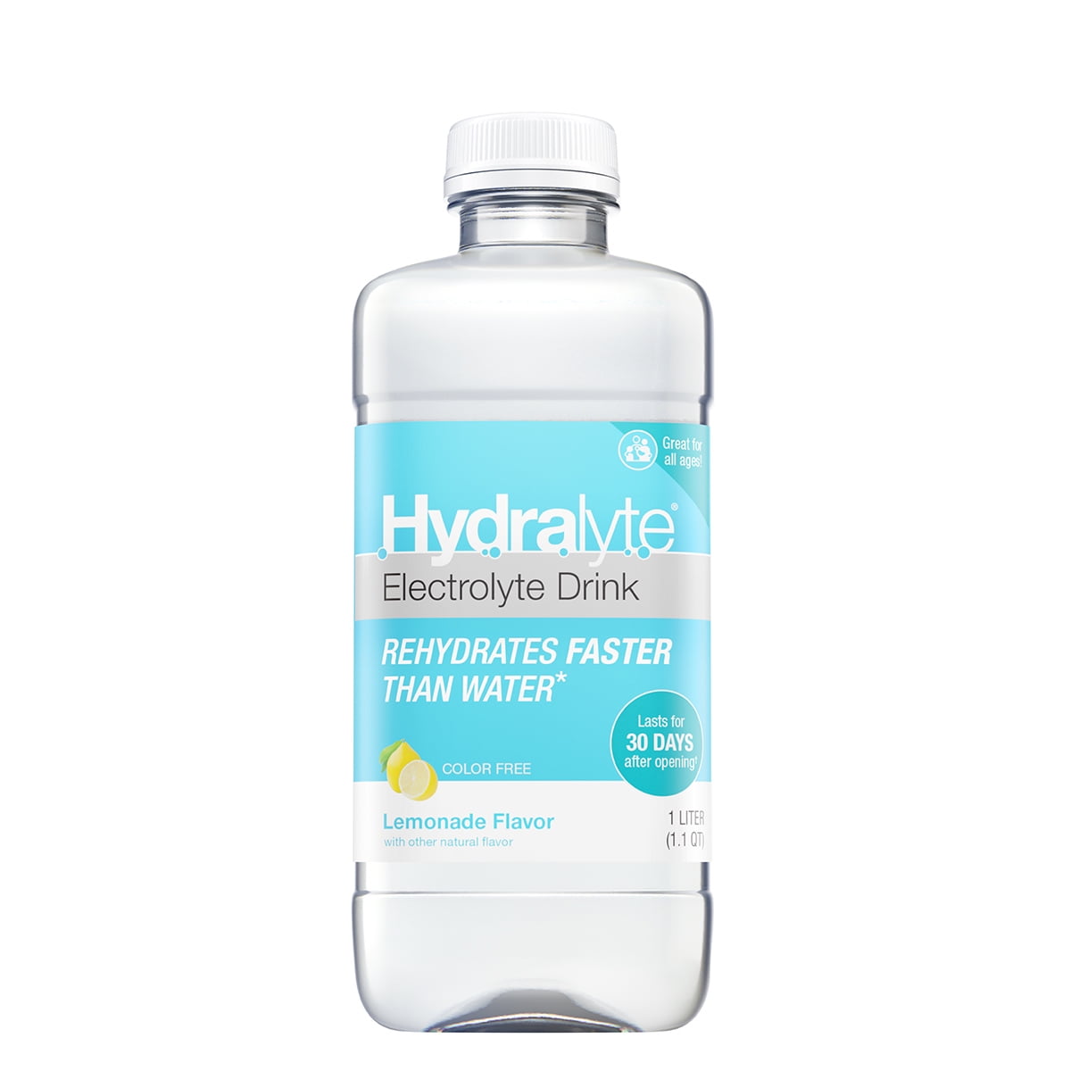 Hydralyte Oral Electrolyte Solution, Color Free Lemon-Lime, 33.8 oz HSA ...