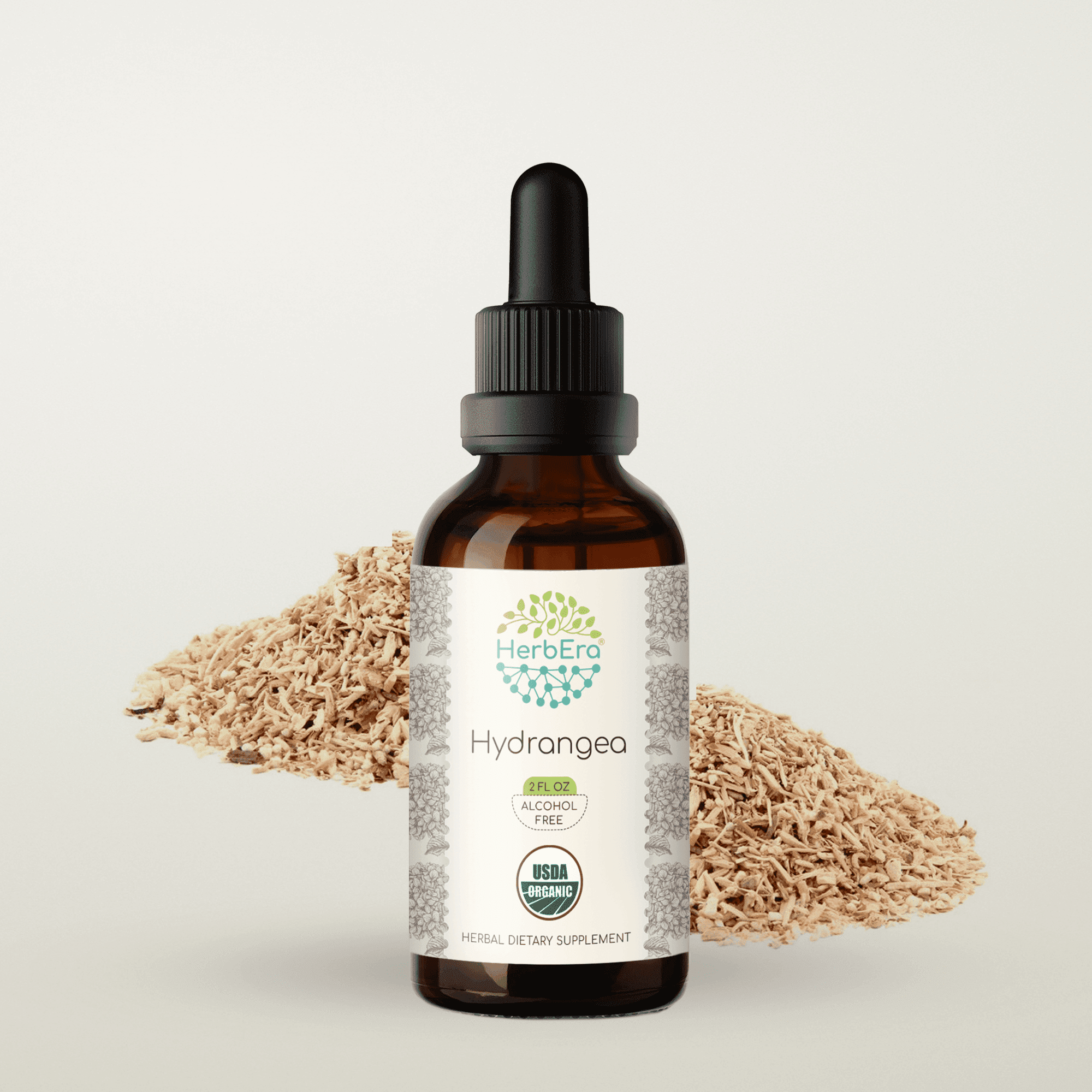 HerbEra Hydrangea Tincture, Organic Herbal Dietary Supplement for ...